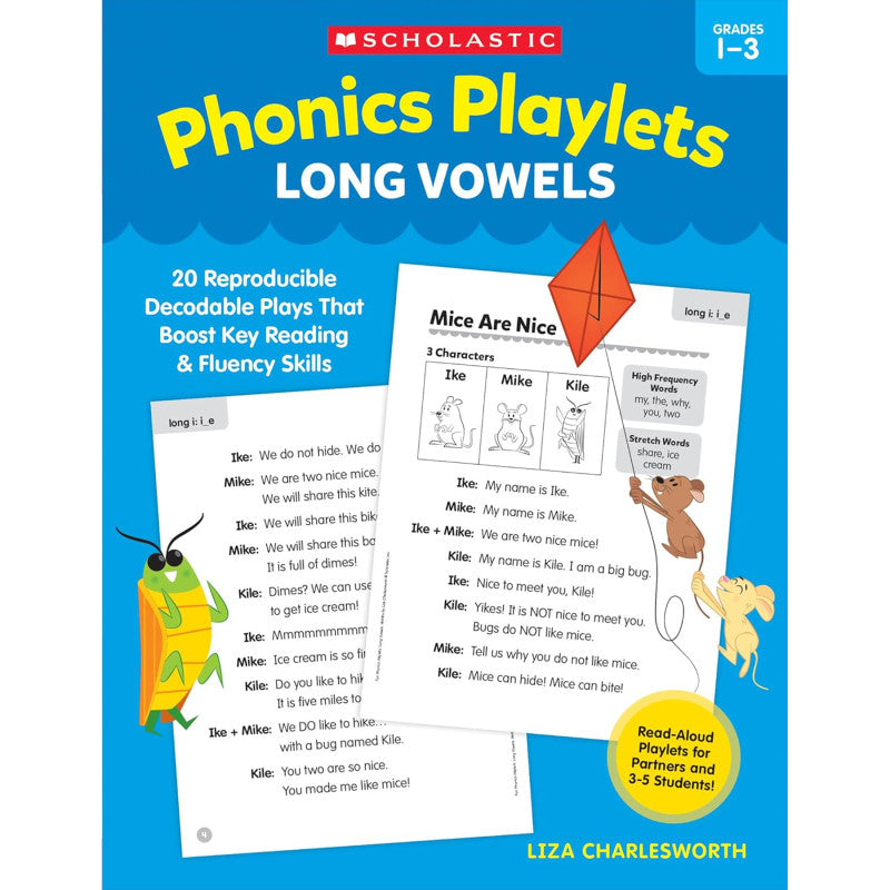 Phonics Playlets Long Vowels (Pack of 3) | ShelHealth