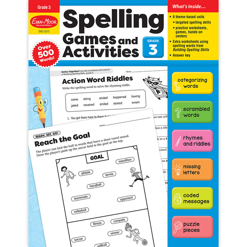 Spelling Games And Activities Gr3 | ShelHealth