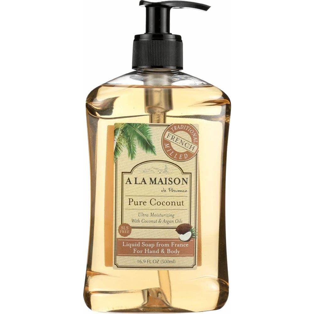 A La Maison De Provence Hand & Body Liquid Soap Pure Coconut, 16.9 Oz ...