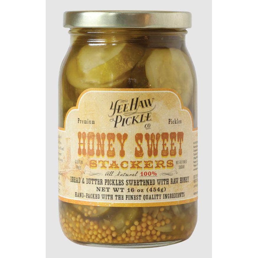 YEE HAW PICKLE COMPANY: Honey Sweet Stackers, 16 oz (Case of 3) | ShelHealth