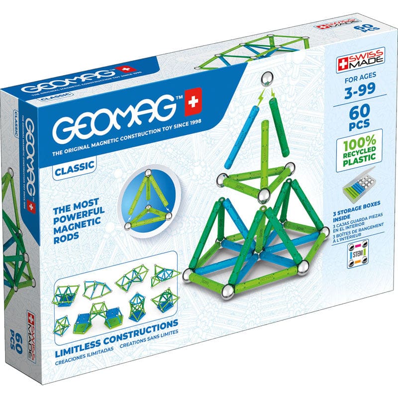 Geomag Green Line Colors 60 Pieces | ShelHealth
