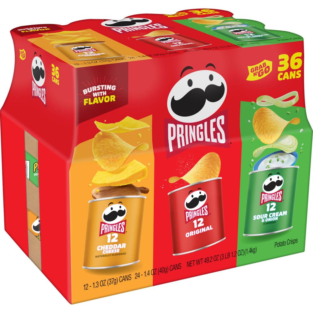 Pringles Grab-n-Go Variety Pack Chips, 36 pk. | ShelHealth
