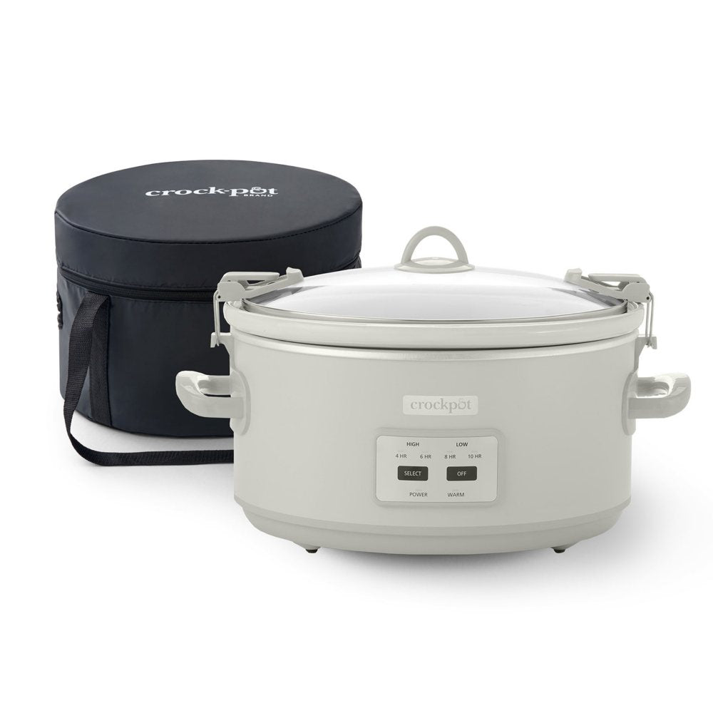 Crock-Pot 7-Quart Cook and Carry Programmable Slow Cooker with Carry Bag | ShelHealth