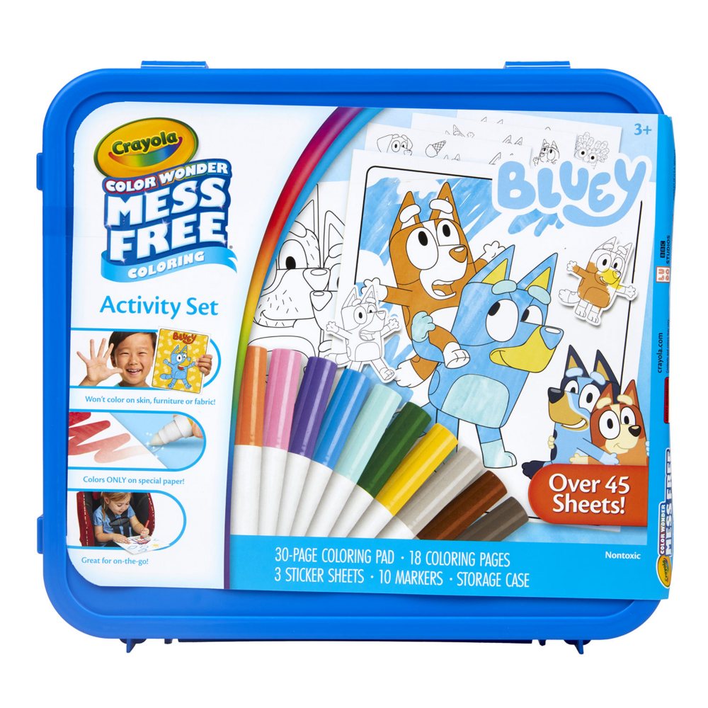 Crayola Color Wonder Bluey Coloring Kit | ShelHealth
