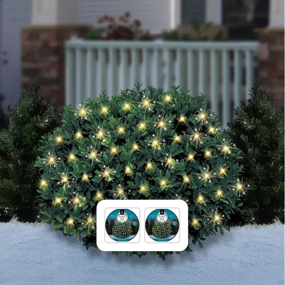 Member's Mark 120ct Twinkling LED Net Light, 24 sq ft Lighted Area ...