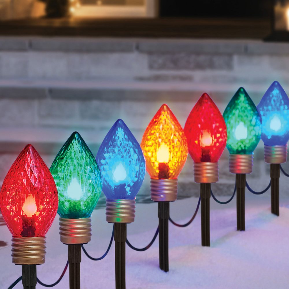 Member's Mark 12ct Jumbo Pathway LED Lights, 16.5' Lighted Length ...