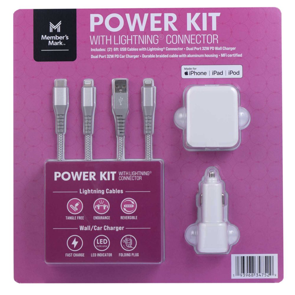 Member's Mark Lightning USB Power PD Kit | ShelHealth