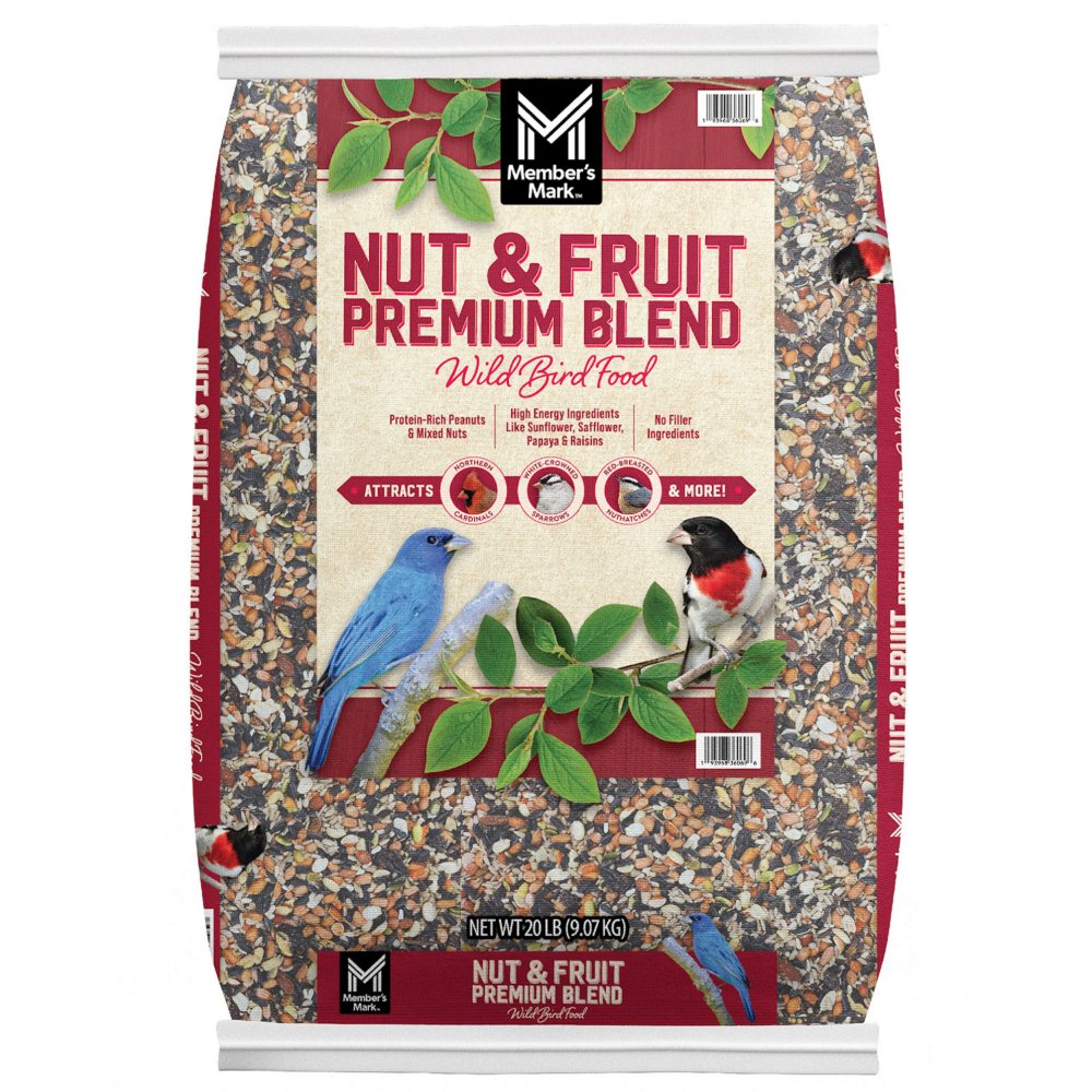 Member's Mark Ultra Premium Nut & Fruit Blend Birdseed, 20 lbs ...
