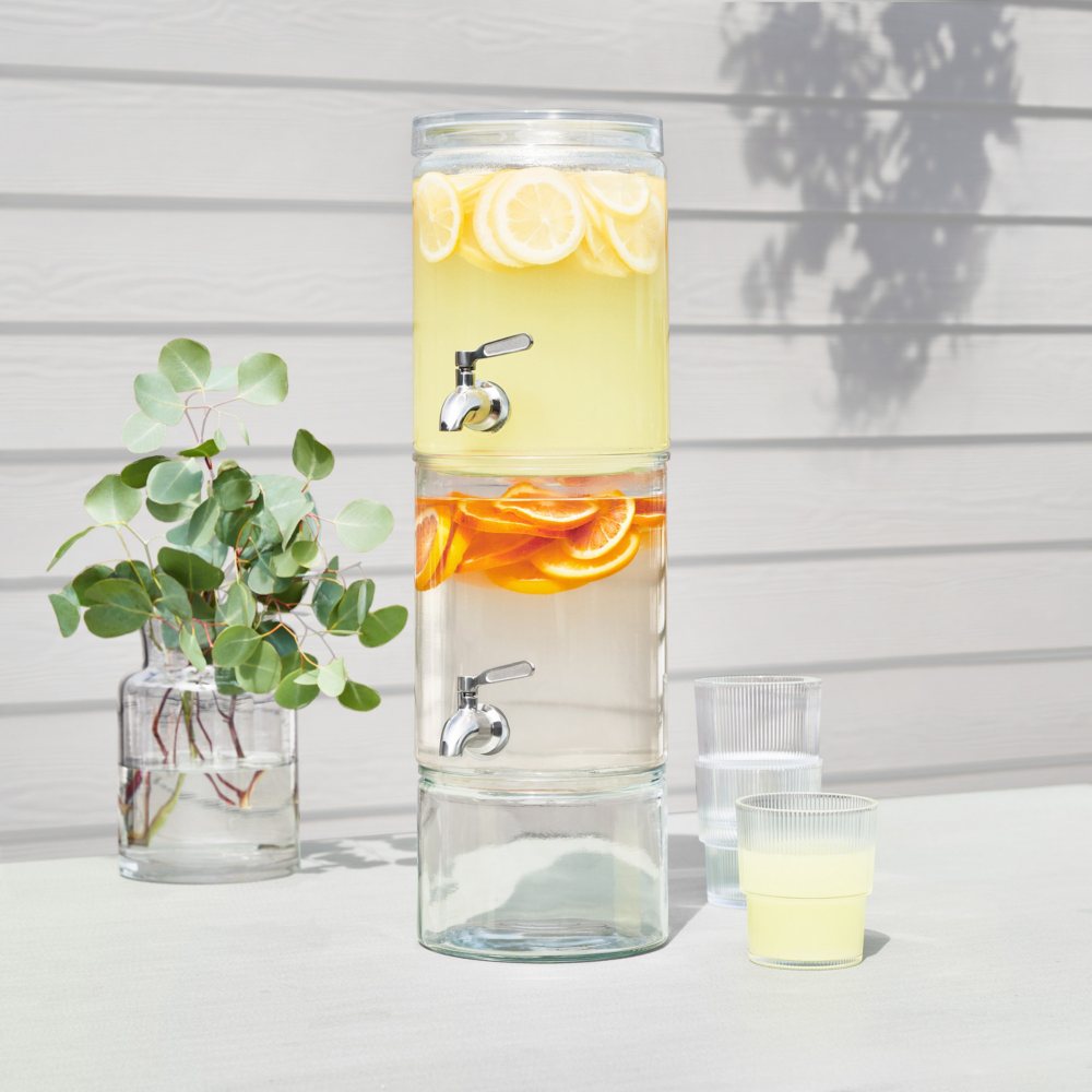 Member's Mark Glass Drink Dispenser, 2 Gallon Capacity | ShelHealth