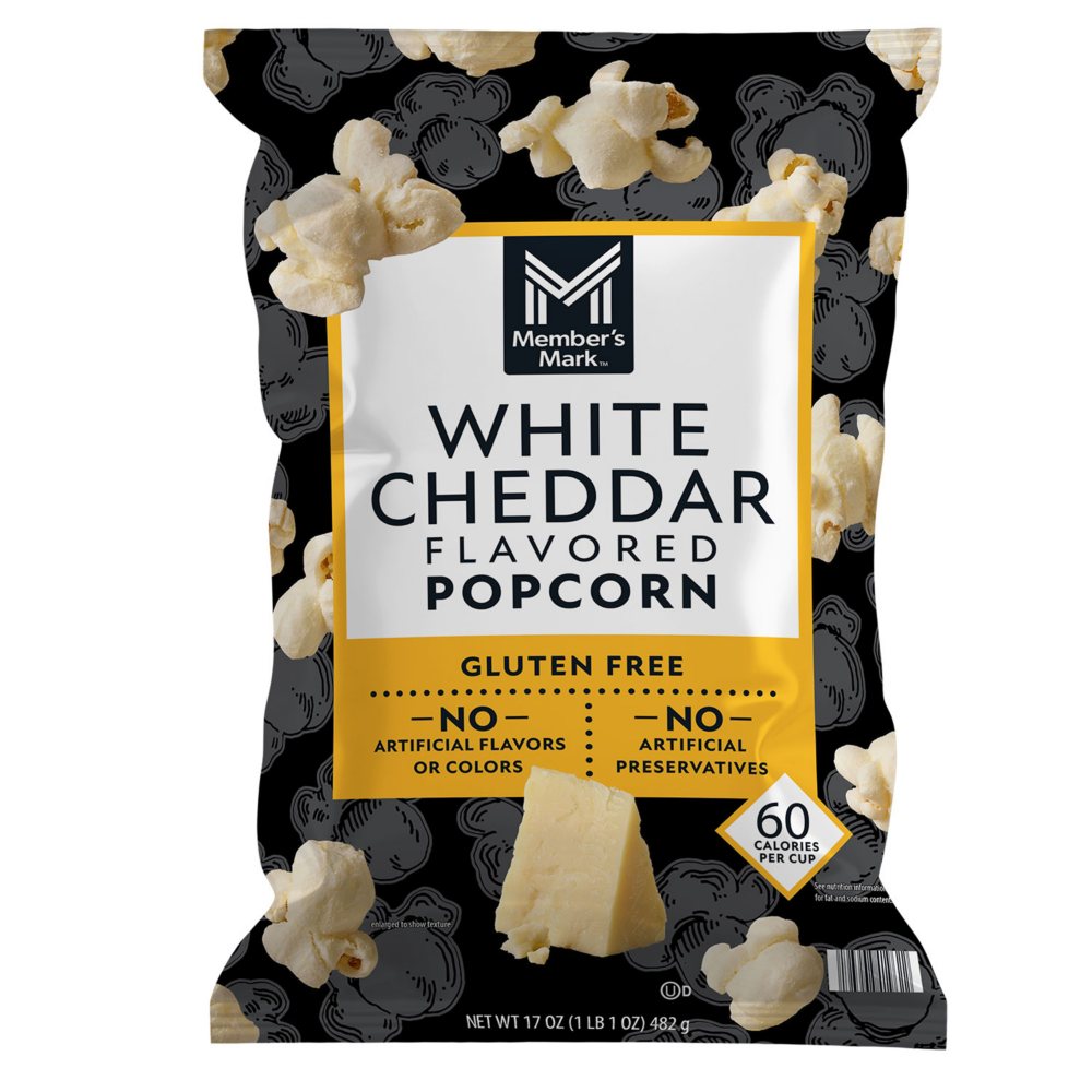 Member's Mark White Cheddar Flavored Popcorn, 17 oz. | ShelHealth