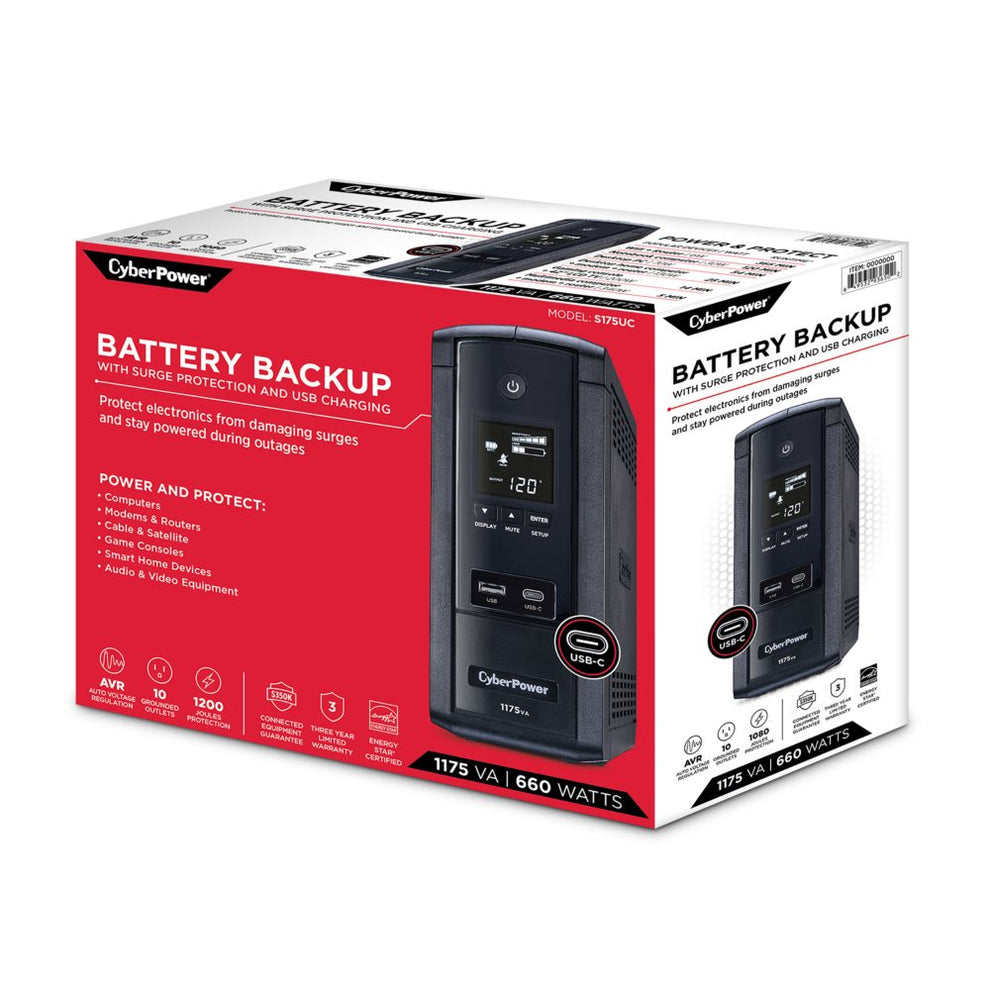 CyberPower Battery Backup w/ Surge Protection | ShelHealth