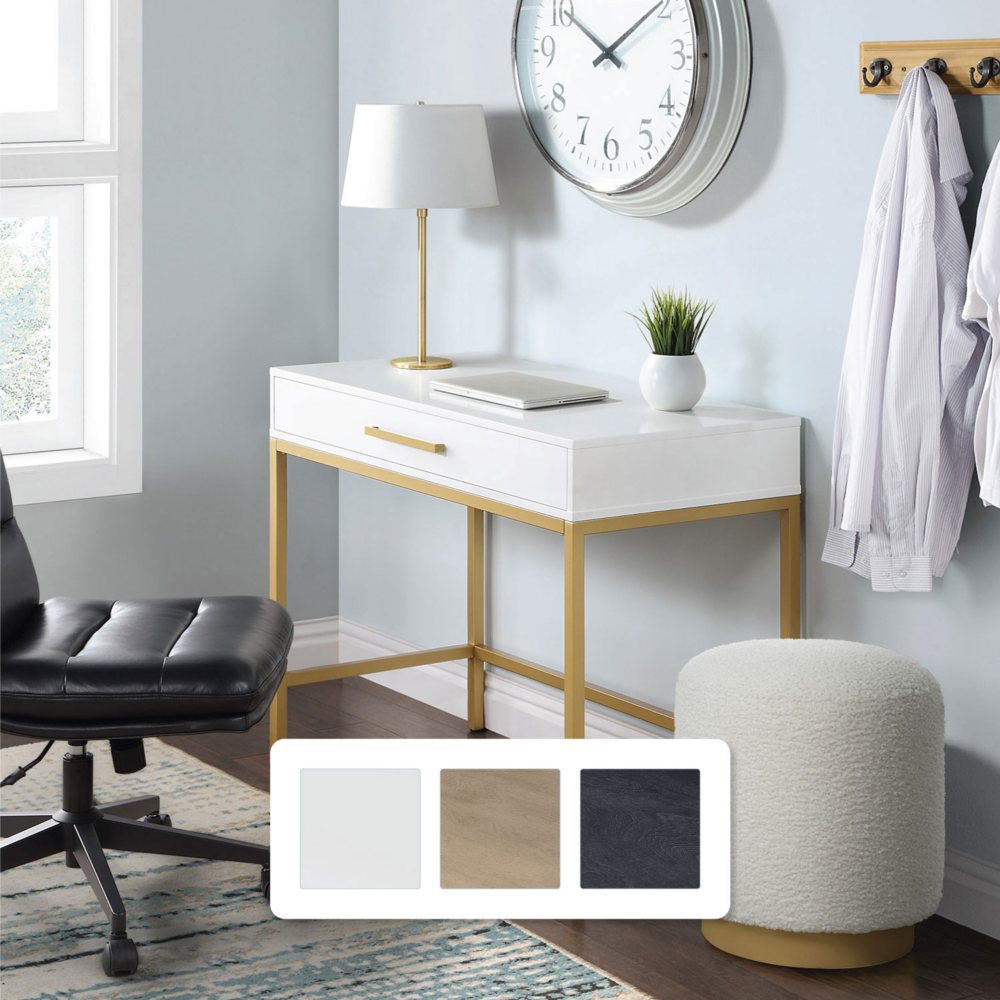 Stetson Writing Desk with Storage Drawer | ShelHealth