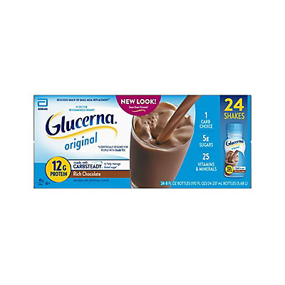 Glucerna Original Rich Chocolate Nutritional Shake, 24 ct./8 fl. oz ...