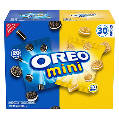 Oreo Mini Mix Sandwich Cookies Variety Pack, 30 pk./1.5 oz. | ShelHealth