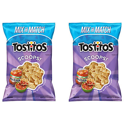 Tostitos Scoops Tortilla Chips, Pick n' Pack, 2 ct. | ShelHealth