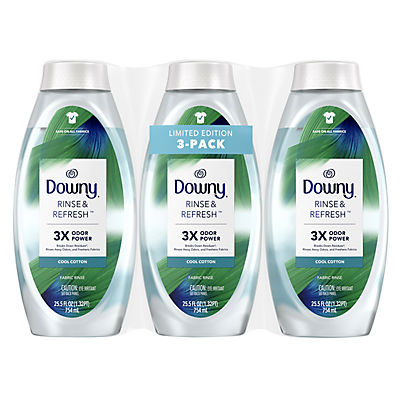 Downy Rinse & Refresh Laundry Odor Remover and Fabric Softener, 3 pk ...