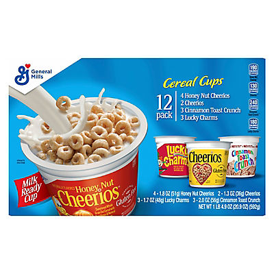 General Mills Cereal Cups Variety Pack, 12 pk. | ShelHealth