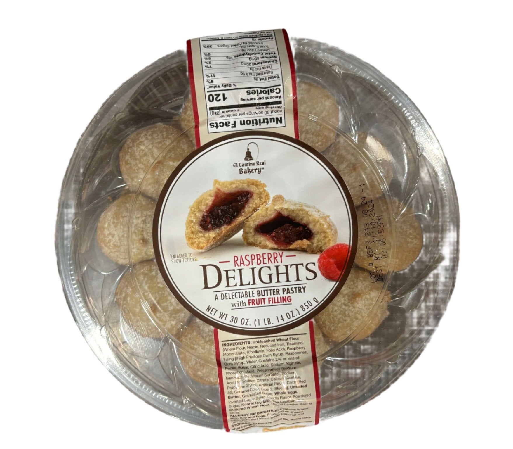 El Camino Real Bakery Raspberry Delights, 30 oz | ShelHealth