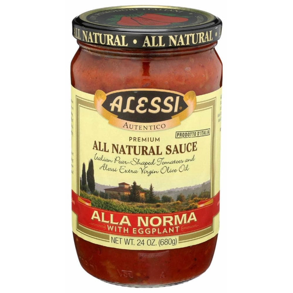 ALESSI Pasta Sauce Alla Norma With Eggplant, 24 oz (Case of 3) | ShelHealth