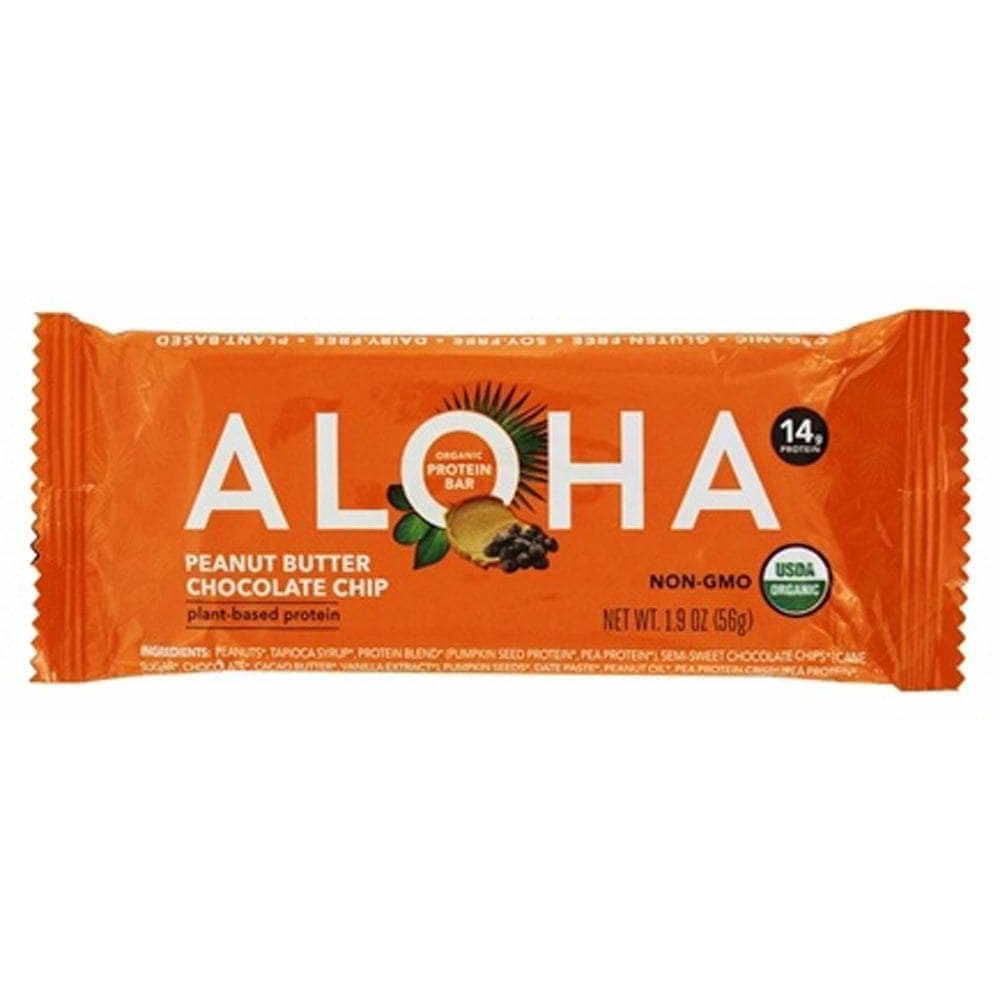 ALOHA: Bar Peanut Butter Chocolate Chip, 1.9 oz (Case of 4) | ShelHealth