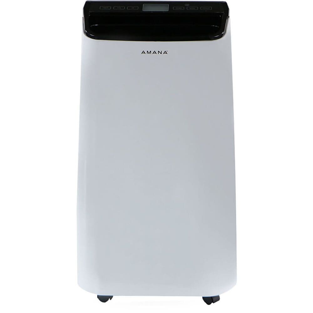 Amana Portable Air Conditioner with Remote Control in White/Black ...