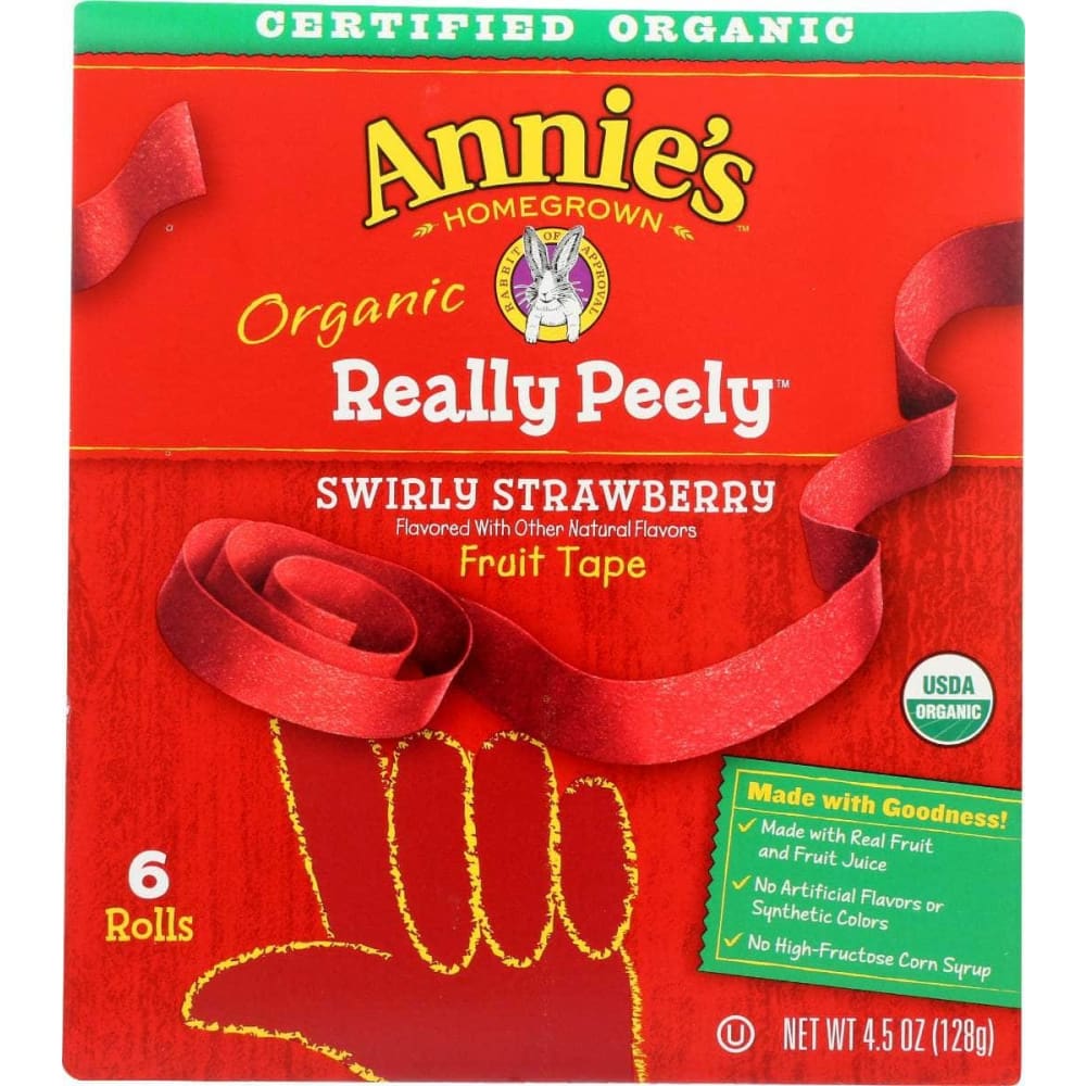 ANNIES HOMEGROWN Fruit Peely Swrly Strawberrybry, 4.5 oz (Case of 3 ...