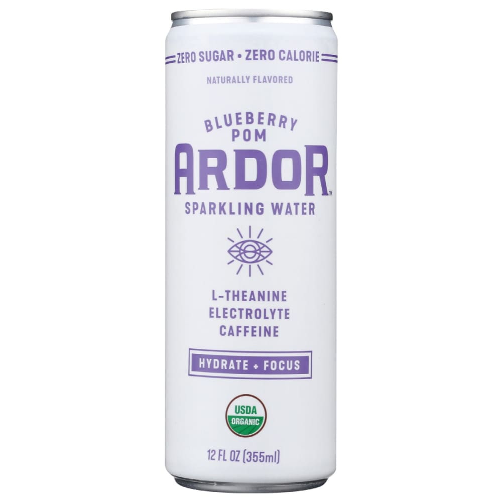 ARDOR ORGANIC INC: Blueberry Pom Sparkling Water, 12 fo (Case of 4 ...