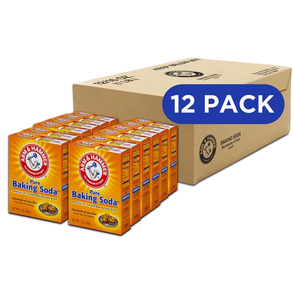 Arm & Hammer Baking Soda (1 lb. boxes, 12 pk.) | ShelHealth