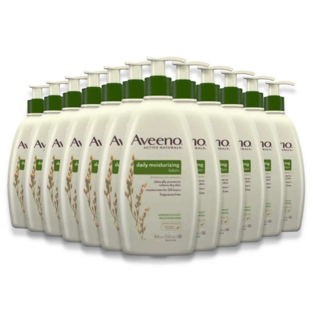 Aveeno Daily Moisturizing Body Lotion 18 Fl Oz- 12 Pack | ShelHealth