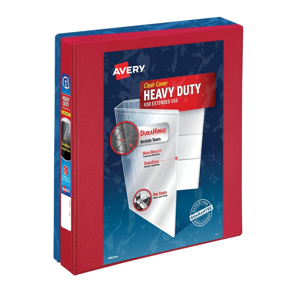 Avery 1" Heavy Duty View Binders, 2 ct. - Assorted Colors | ShelHealth