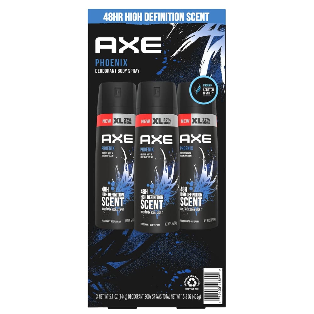 Axe Phoenix Body Spray for Men, 3 ct. | ShelHealth