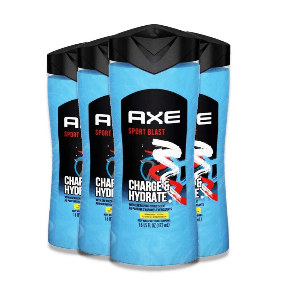 Axe Sport Blast Clean + Recharged 2-in-1 Body Wash Soap + Shampoo - 16 ...