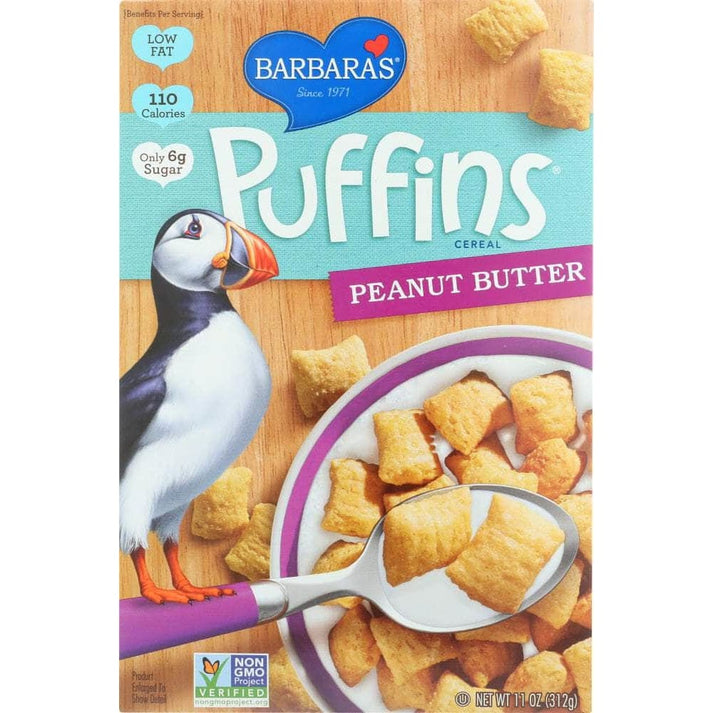 Barbaras Bakery Puffins Cereal Peanut Butter, 11 Oz (Case of 3 ...