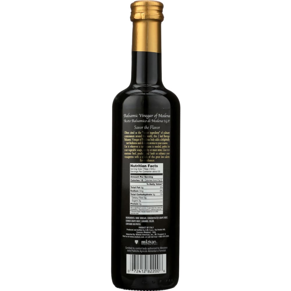 BARENGO: Balsamic Vinegar Of Modena Classica Two Leaf, 16.9 oz (Case of ...