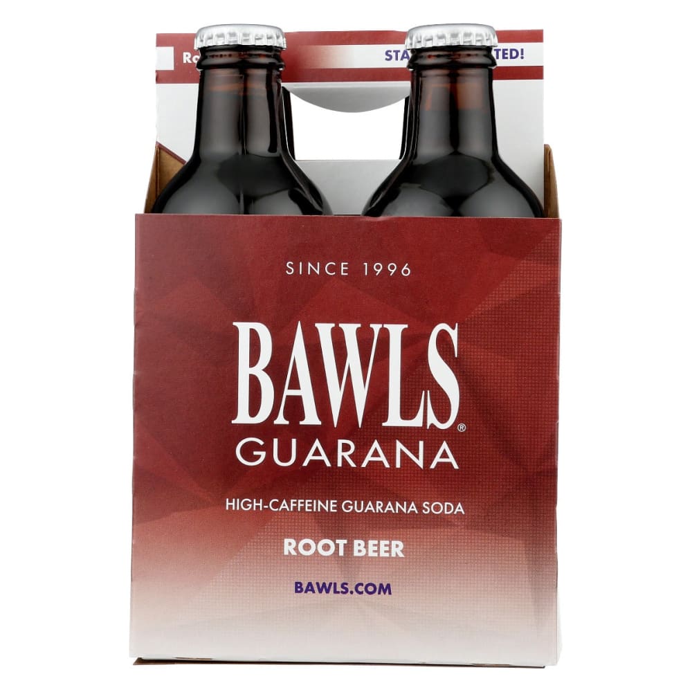 BAWLS GUARANA: Root Beer 4 Pack, 40 oz (Case of 2) | ShelHealth