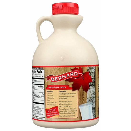BERNARD: Dark Pure Maple Syrup, 32 fo | ShelHealth