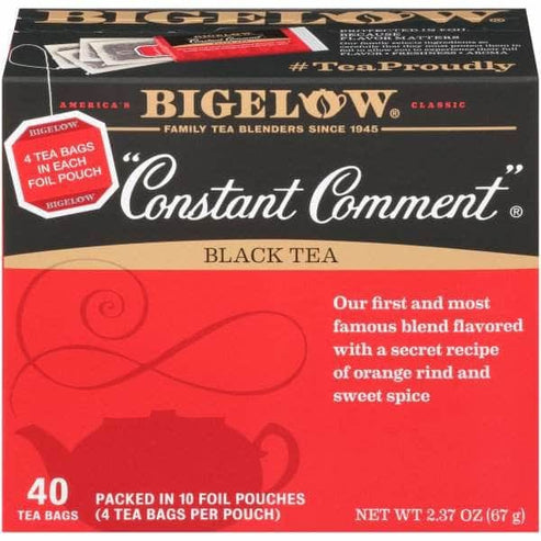 BIGELOW: Constant Comment Black Tea 40 Count, 2.37 oz (Case of 3 ...