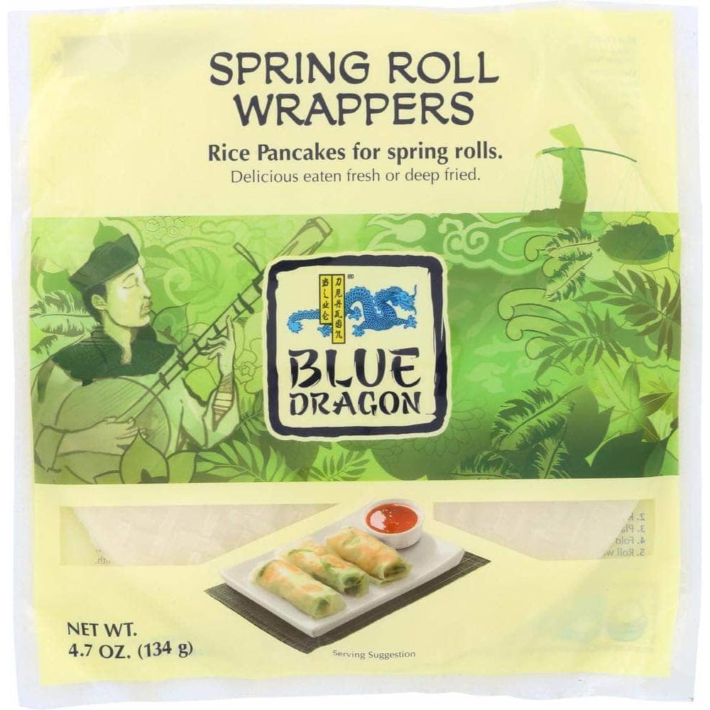 Blue Dragon Vietnamese Spring Roll Wrappers, 4.7 oz (Case of 4 ...