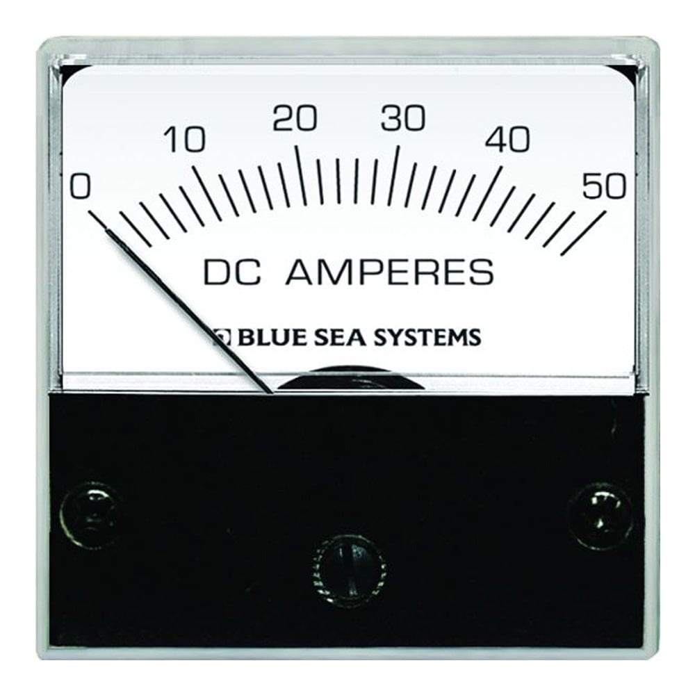 Blue Sea 8041 DC Analog Micro Ammeter - 2" Face, 0-50 Amperes DC ...