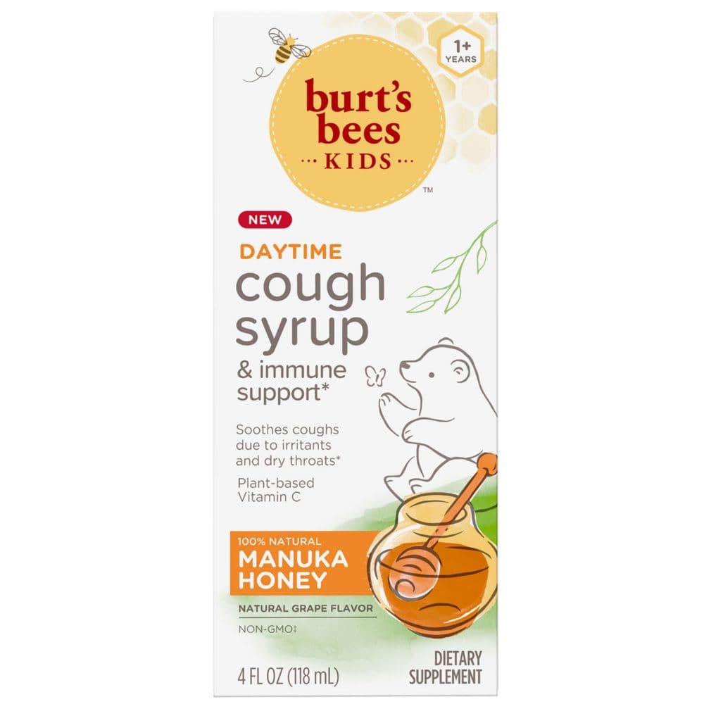 Burt's Bees Kids Daytime Cough Syrup, Manuka Honey (4 fl. oz.) | ShelHealth