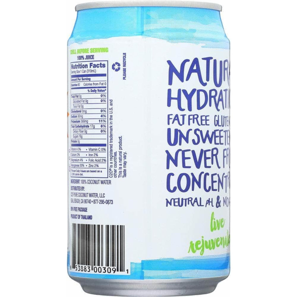 C20 Pure Coconut Water, 10.5 oz (Case of 5) | ShelHealth