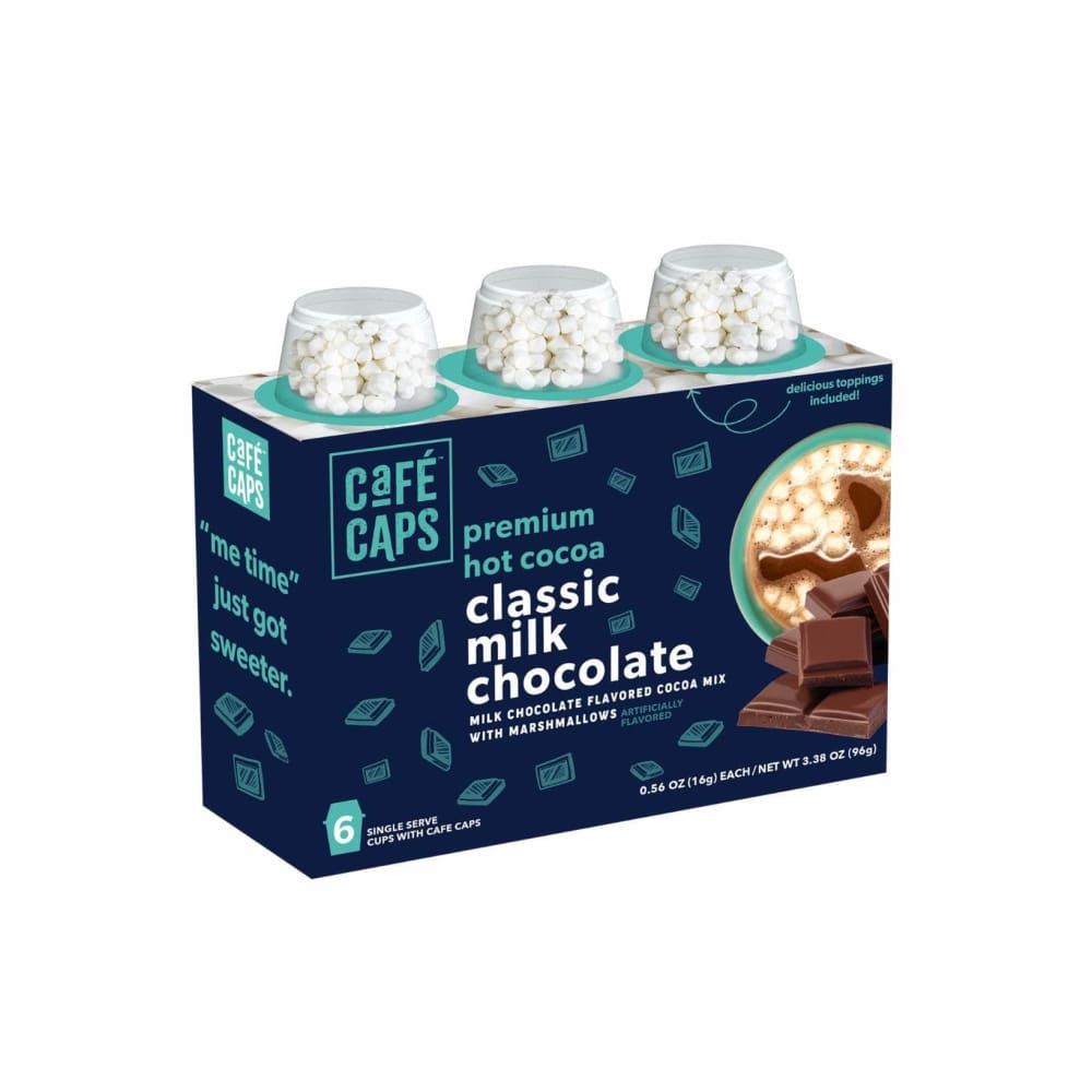 CAFE CAPS Classic Milk Chocolate Premium Hot Cocoa, 6 cu (Case of 2 ...