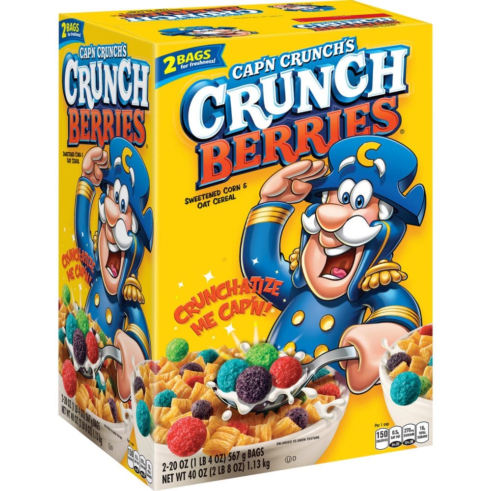 Cap'n Crunch's Crunch Berries Cereal (2 pk.) (Pack of 2) | ShelHealth