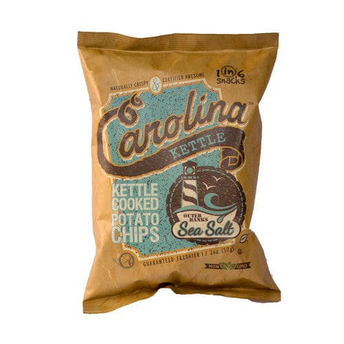 Carolina Kettle Sea Salt Kettle Cooked Potato Chips 2oz (Case of 20 ...
