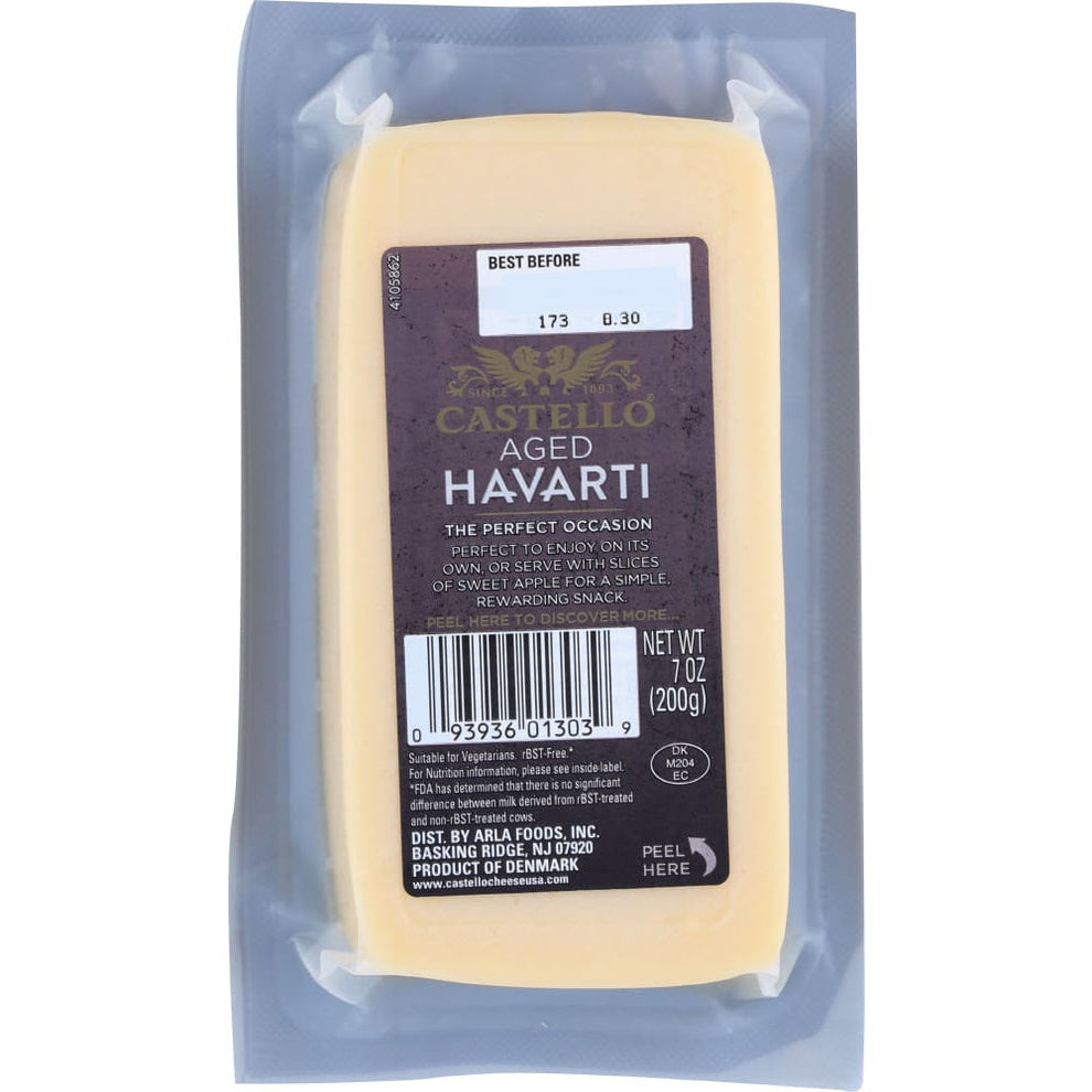 CASTELLO: Curiously Crunchy Aged Havarti Cheese, 7 oz (Case of 3 ...