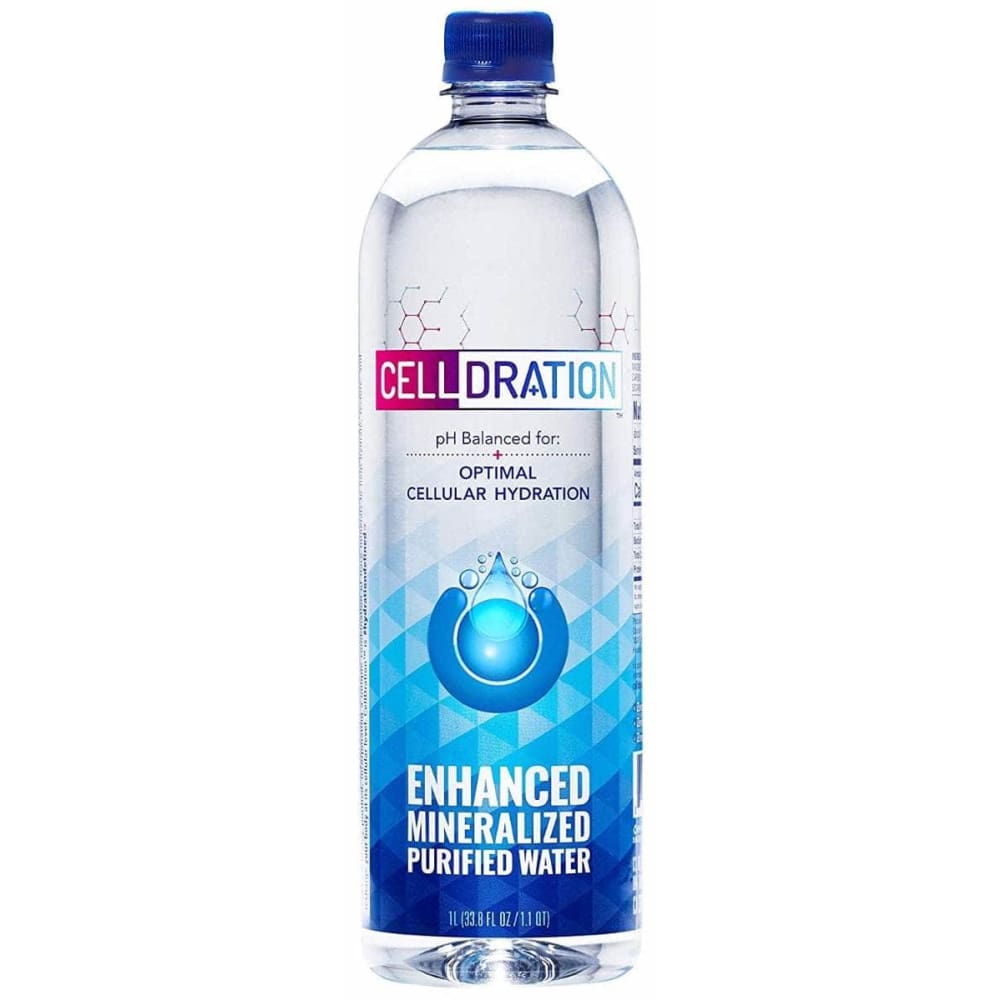 CELLDRATION: Purified Water, 33.8 fo (Case of 5) | ShelHealth