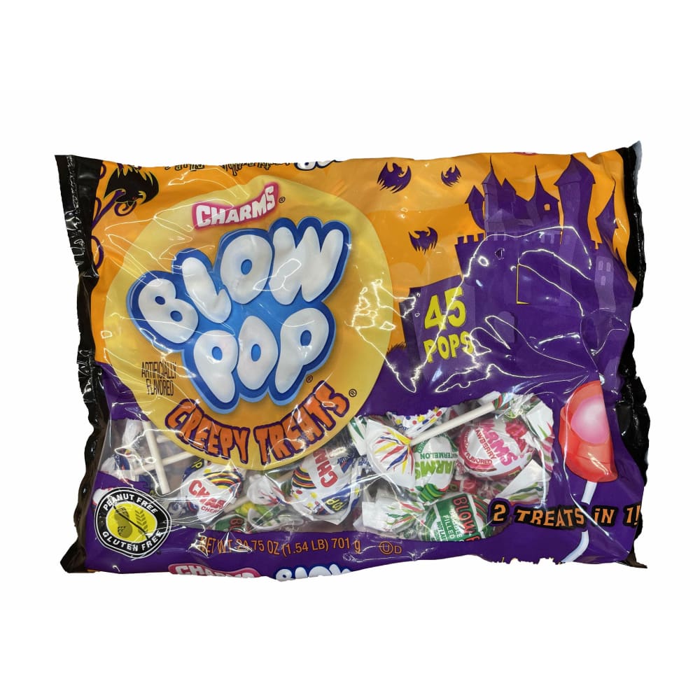 Charms Blow Pops Halloween Creepy Treats Assorted Lollipops 24.75 oz ...