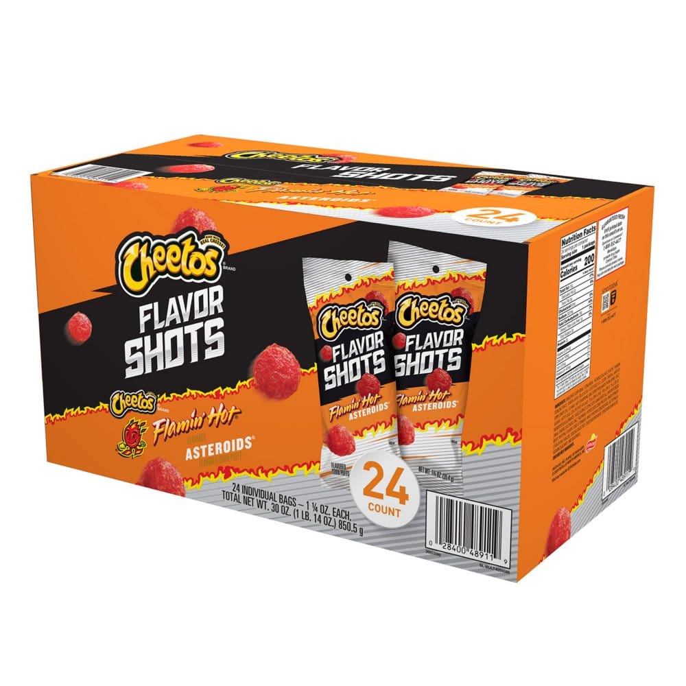Cheetos Flavor Shots Flamin' Hot Asteroids Snacks (24 ct.) | ShelHealth