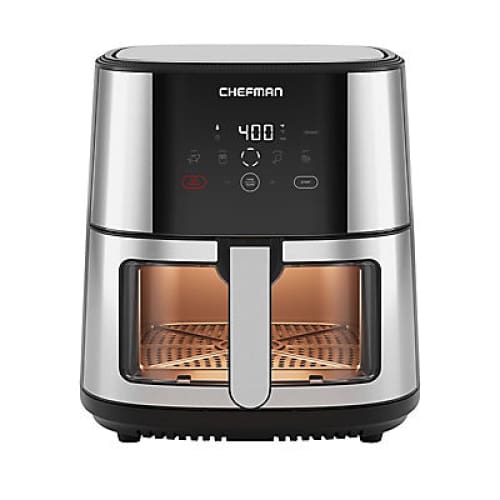 Chefman TurboFry Touch 8-Qt. Air Fryer - Stainless Steel | ShelHealth