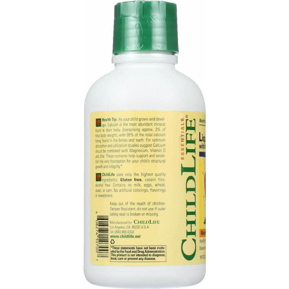 Childlife Essentials Liquid Calcium with Magnesium Natural Orange ...